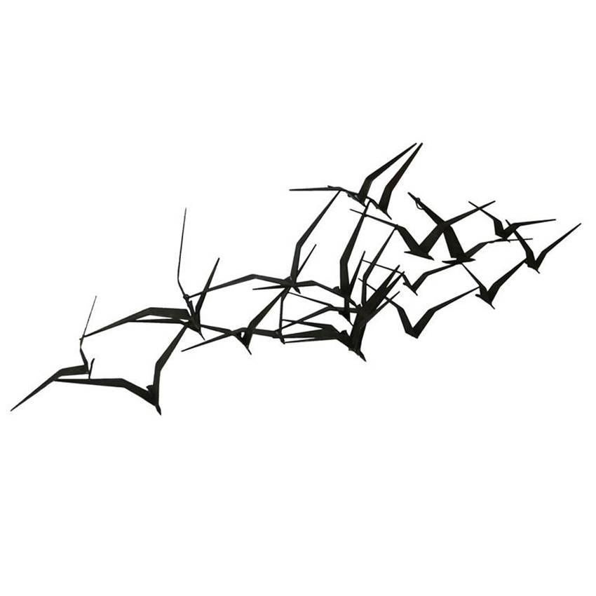 Curtis Jere Flock of Birds Bronze Wall Sculpture at 1stDibs