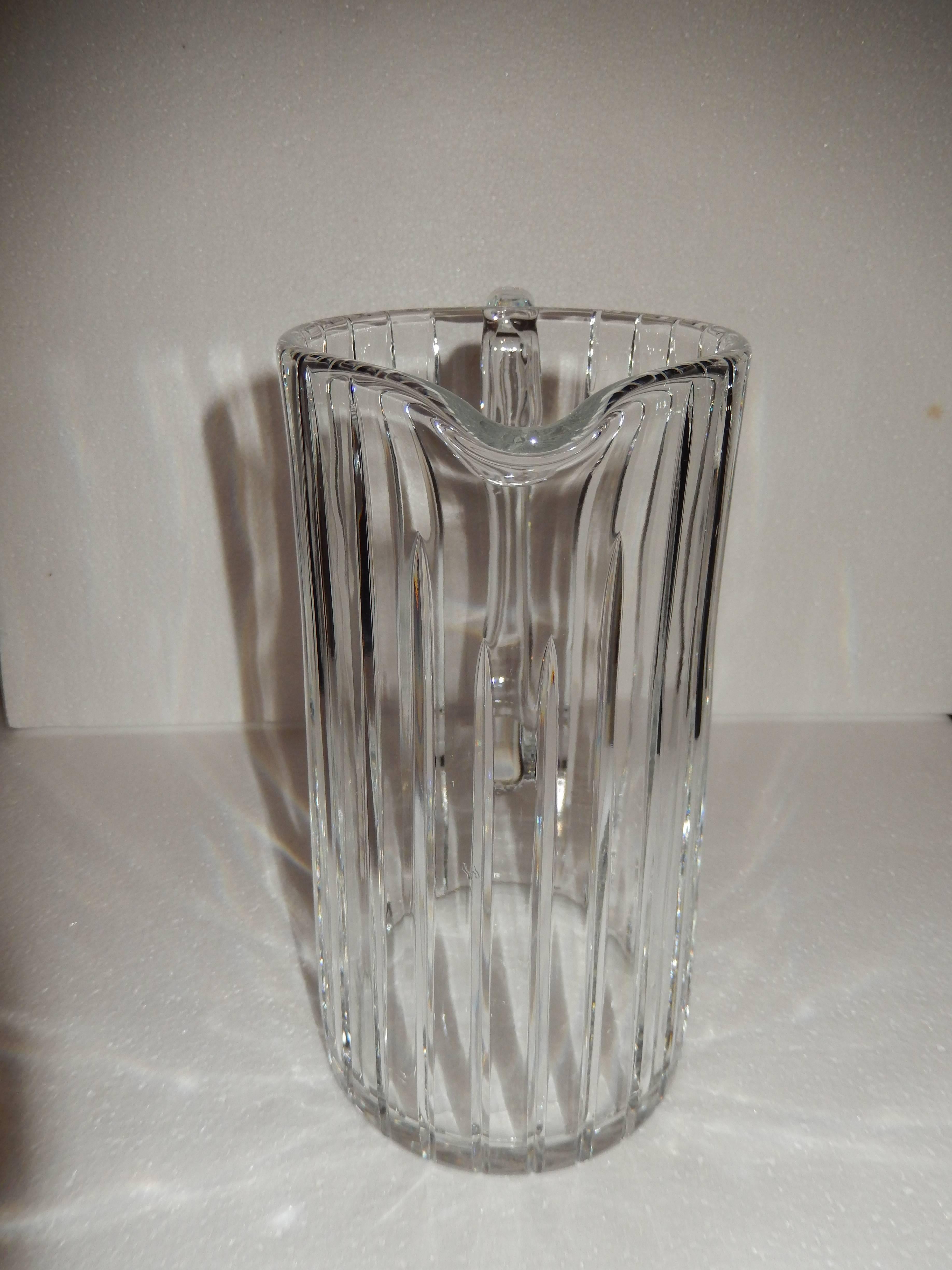 Baccarat Tall Crystal Pitcher at 1stDibs | crystal pitchers, baccarat ...