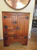 Late 19thc American Oak Wood Ice Box at 1stdibs