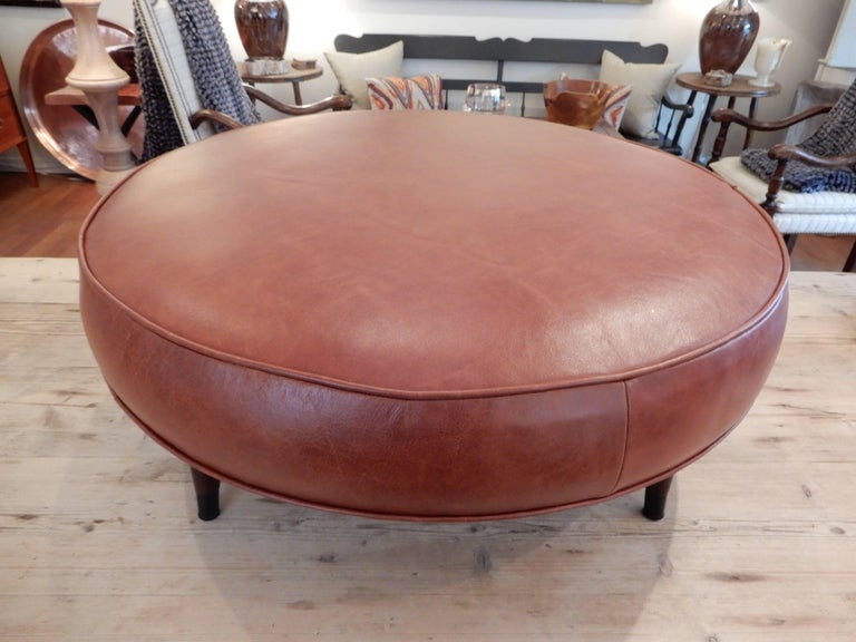 Danish Mid-Century Modern Low Ottoman at 1stDibs