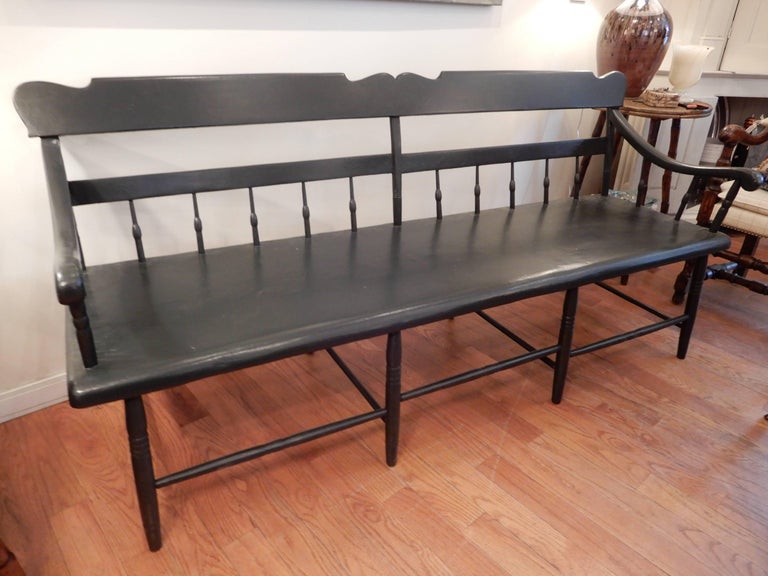 Late 19th Century Pennsylvania Dutch Deacons Bench. at 1stDibs