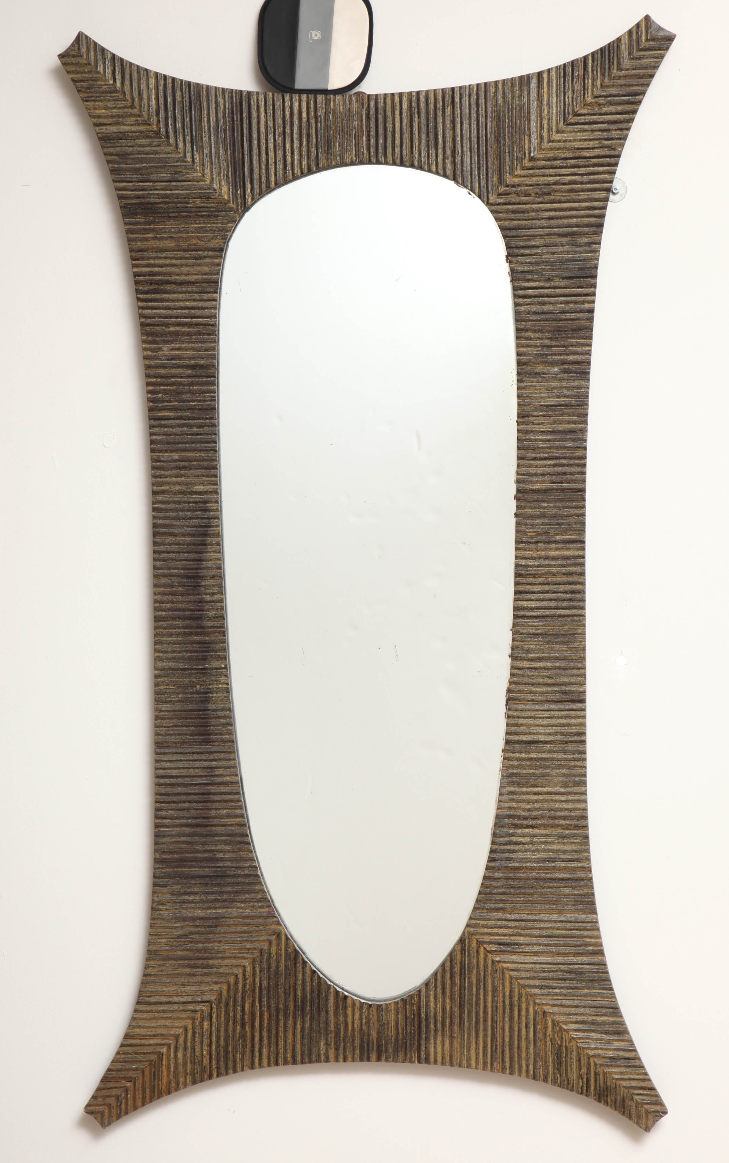 Large Stylish Italian Mirror at 1stDibs
