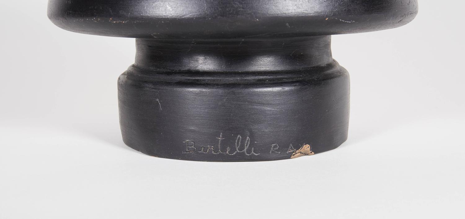 Signed "Profilo Continuo" Profile of Mussolini by Renato Bertelli For ...