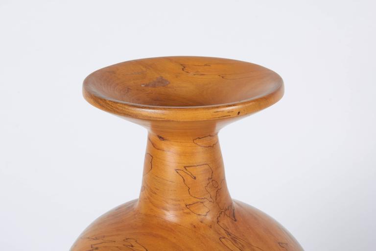 Melvin Lindquist Spalted Magnolia Turned Vase, Signed and Dated 1986 ...