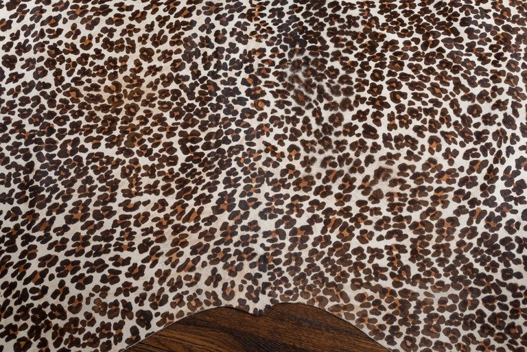 20th Century "Faux Cheetah" Stenciled Rug at 1stDibs