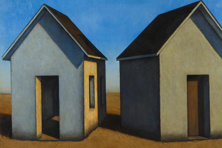 Early Oil on Canvas by American Artist Mark Beck For Sale at 1stDibs