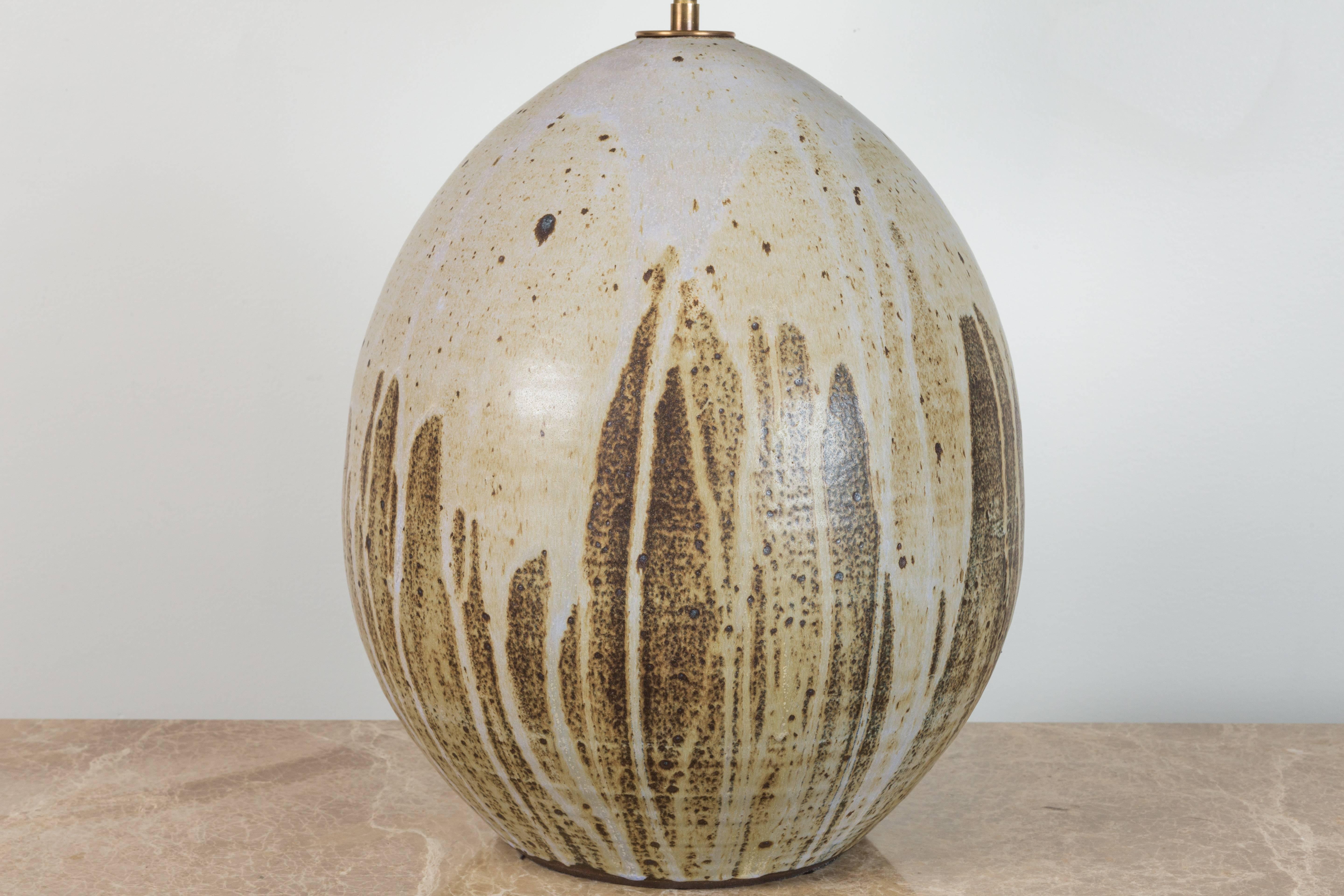 Pair of Large Ceramic Pod Lamps by Victoria Morris for Lawson-Fenning ...