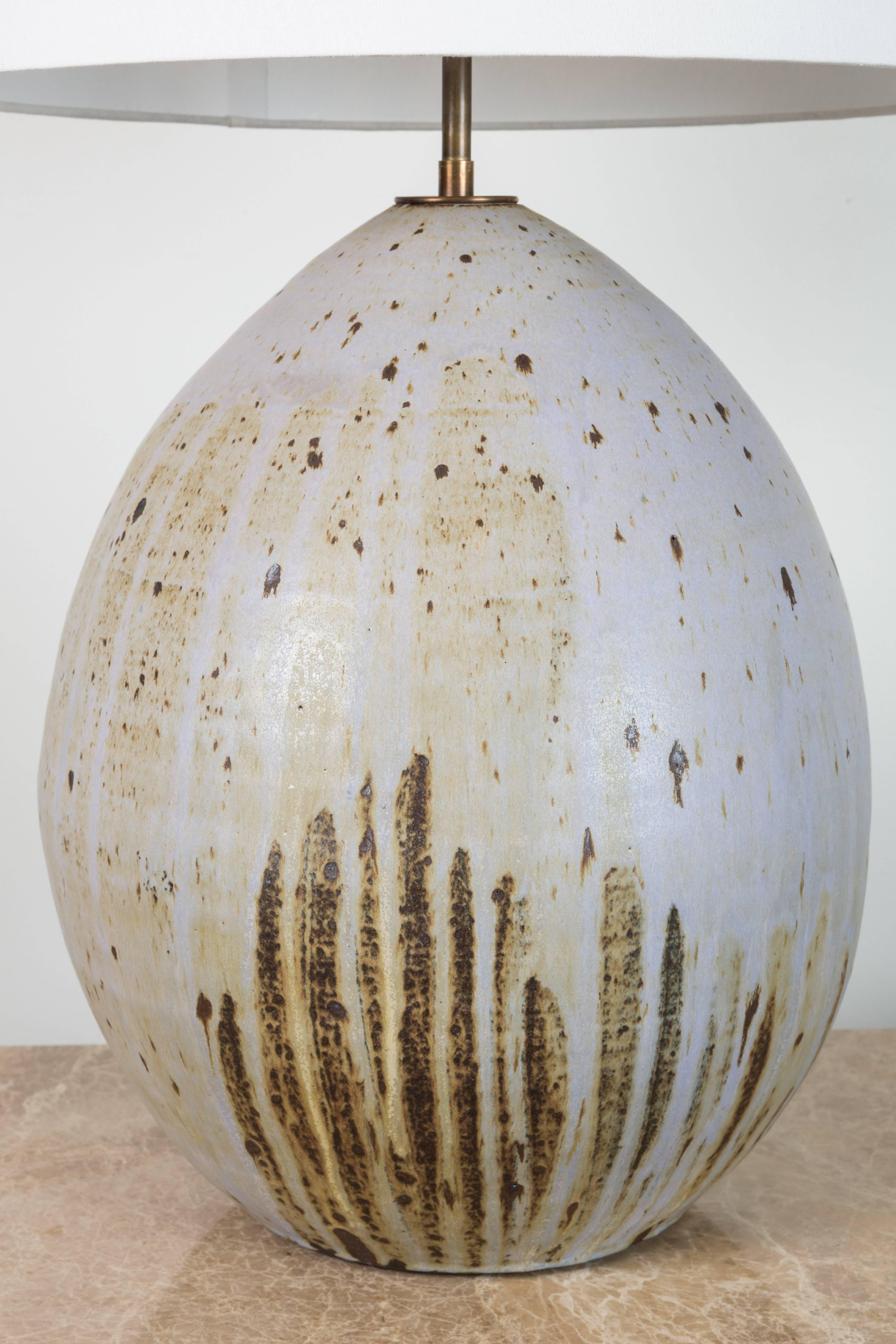 Pair of Large Ceramic Pod Lamps by Victoria Morris for Lawson-Fenning ...