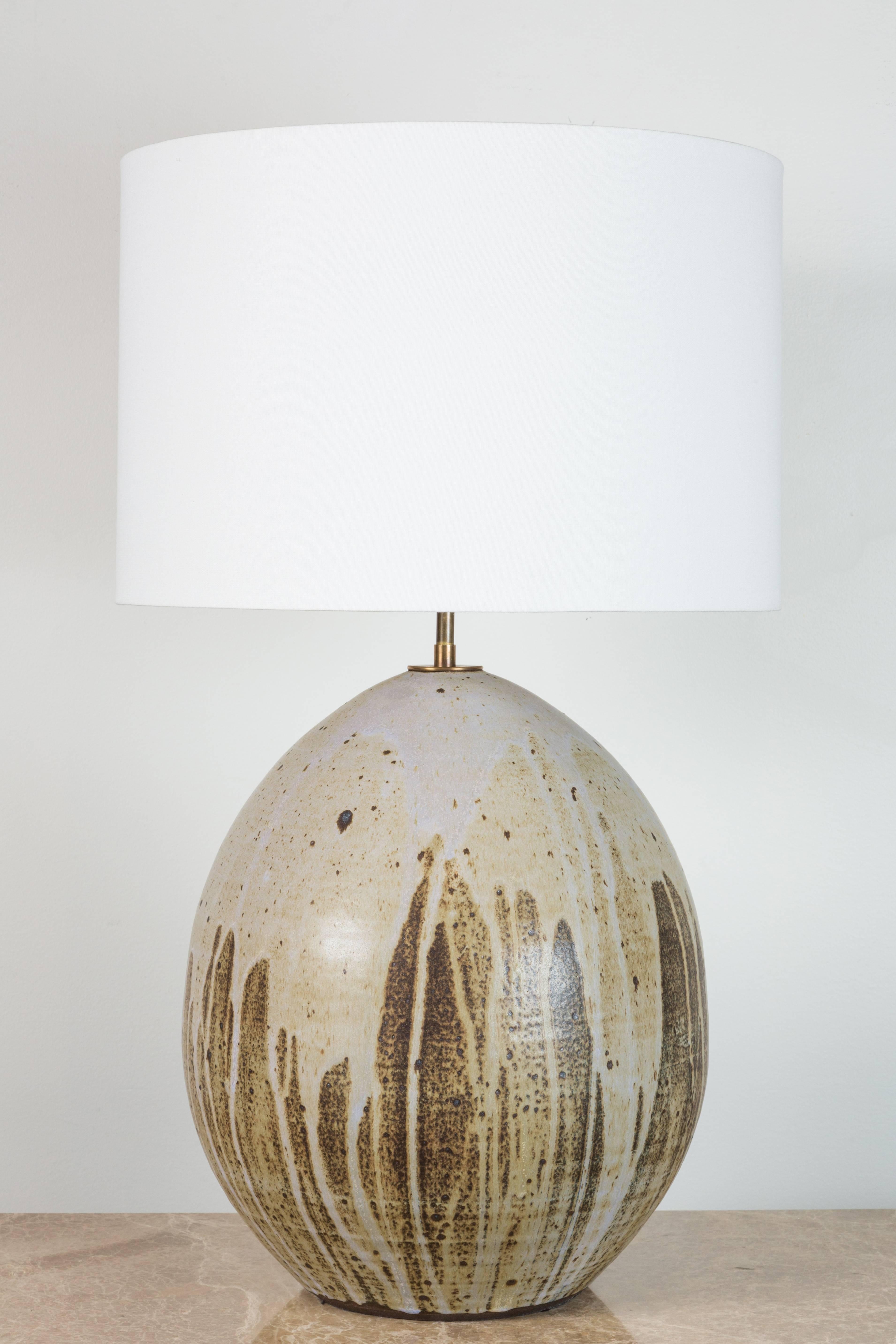 Pair of Large Ceramic Pod Lamps by Victoria Morris for Lawson-Fenning ...
