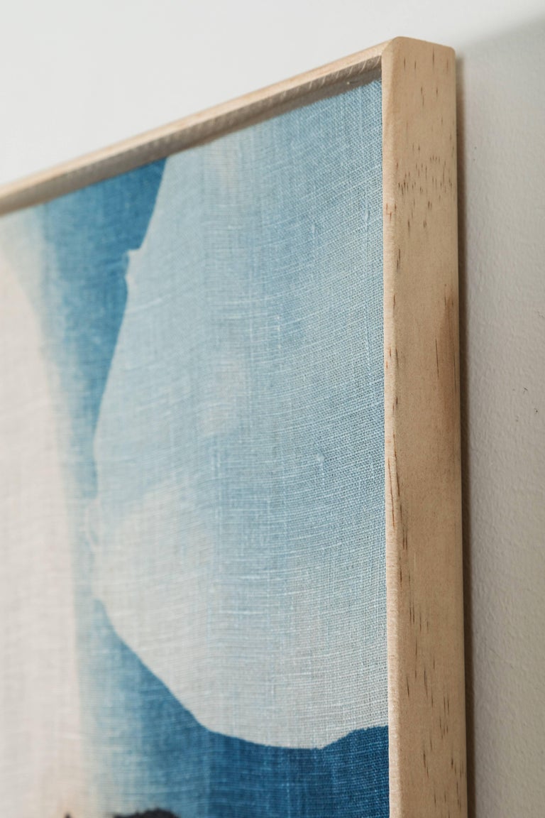 Indigo Dyed Linen Topography Panel by Mineral Workshop at 1stDibs