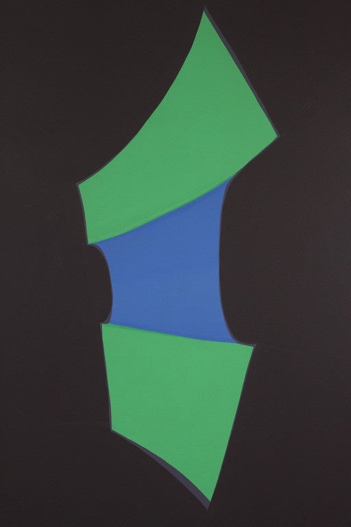 Large Vintage Abstract Painting by Geri Taper at 1stDibs