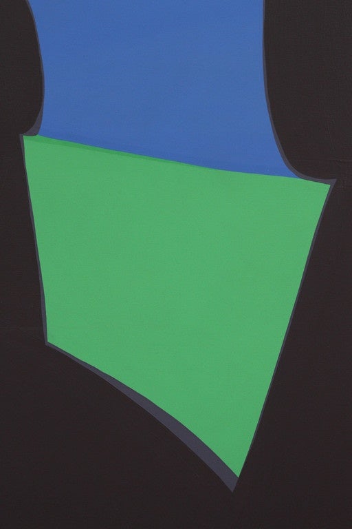 Large Vintage Abstract Painting by Geri Taper at 1stDibs