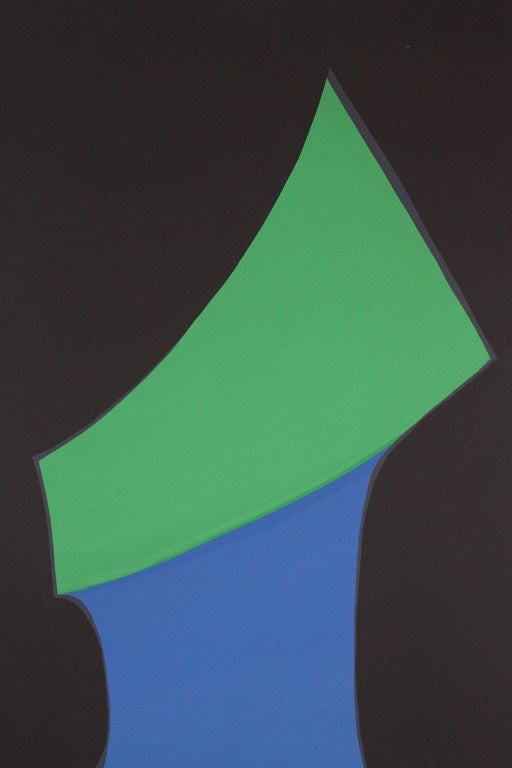 Large Vintage Abstract Painting by Geri Taper at 1stDibs