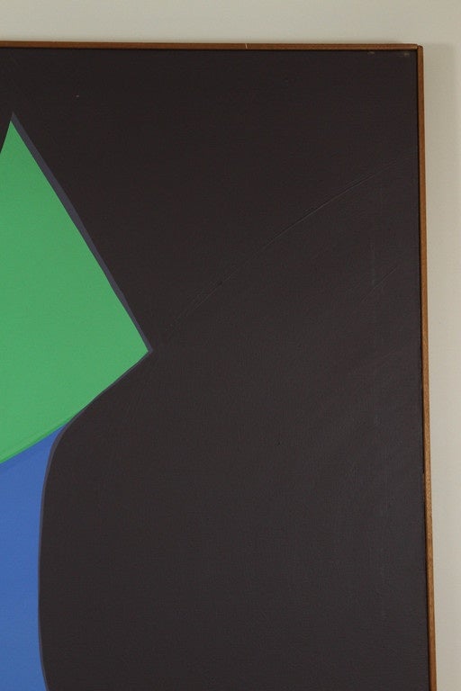 Large Vintage Abstract Painting by Geri Taper at 1stDibs