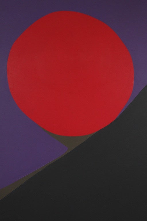 Vintage Abstract Painting by Geri Taper at 1stDibs