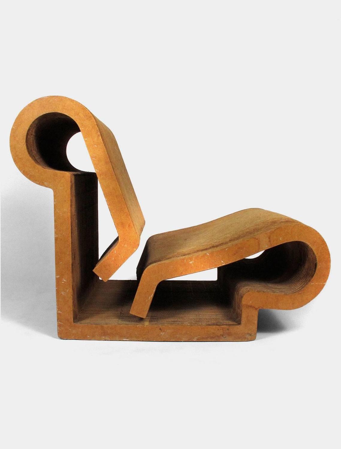 Frank Gehry "Easy Edges" Contour Chair For Sale at 1stdibs