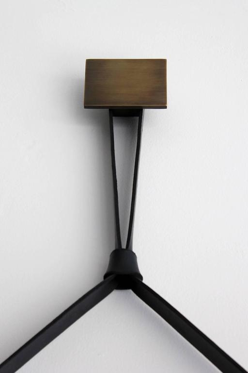 Rectangular Metal and Leather Mirror For Sale at 1stDibs | leather ...