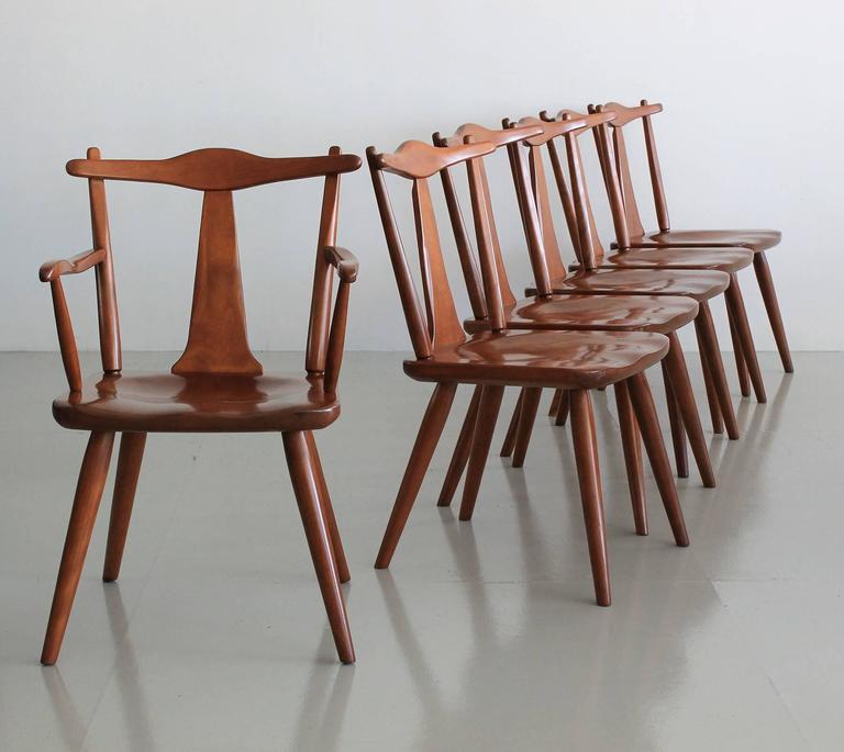 Colonial Style Dining Chairs at 1stDibs
