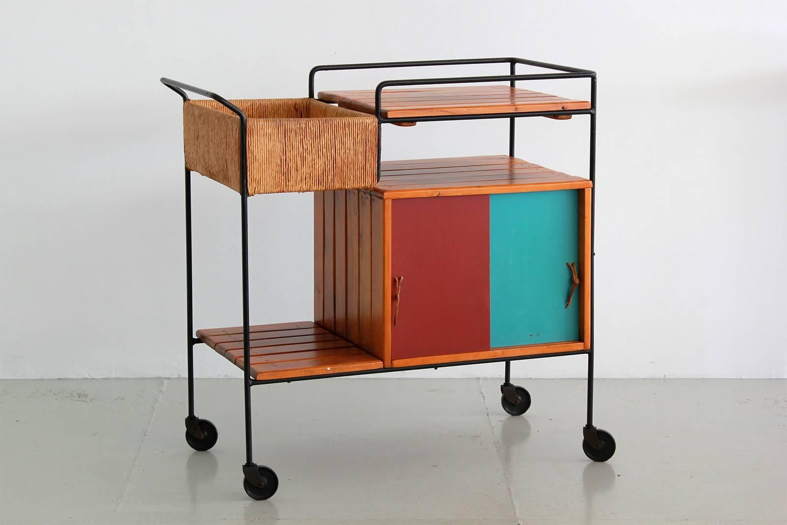 Arthur Umanoff Bar Cart at 1stDibs