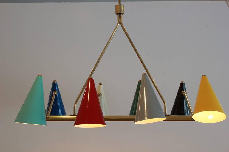 Multi-Color Italian Chandelier at 1stDibs