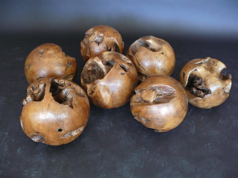 Burl Wood Balls at 1stDibs | burl ball