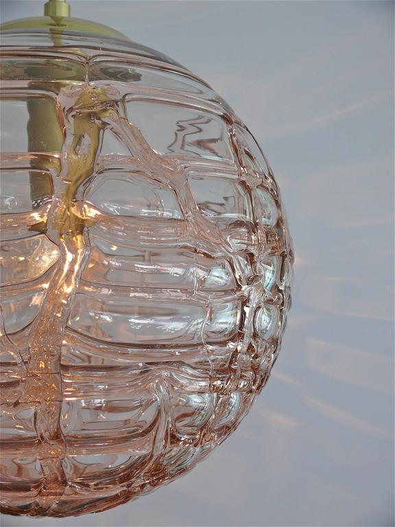 Doria Textured Glass Pendant at 1stDibs