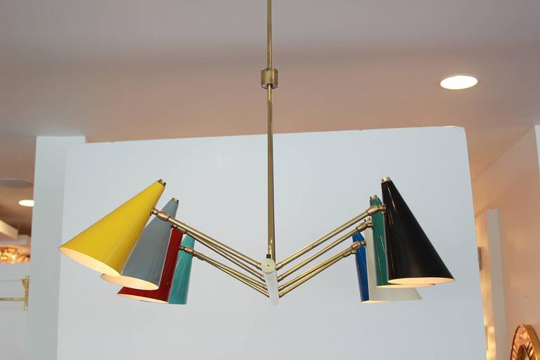 Multi-Color Italian Chandelier at 1stDibs