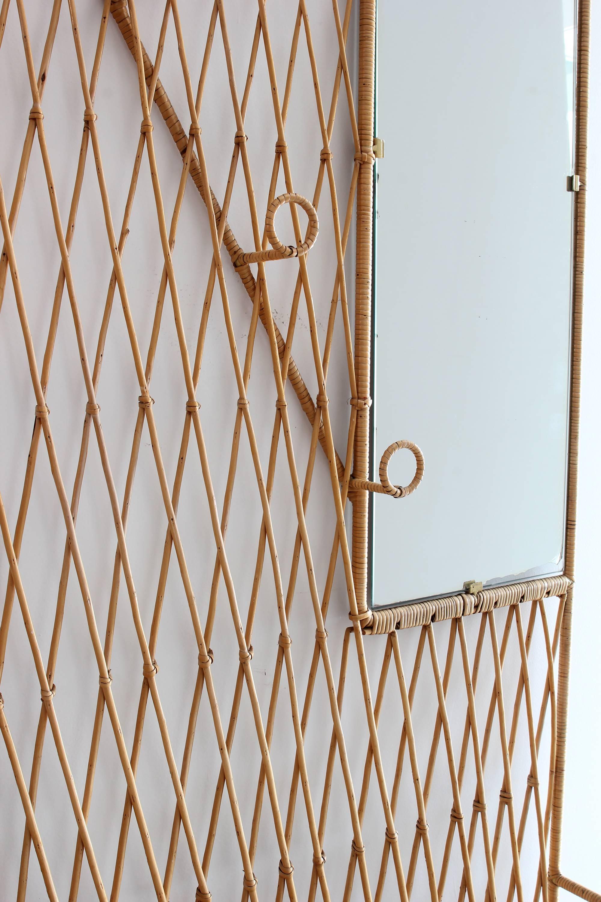 French Wicker Hall Tree at 1stDibs