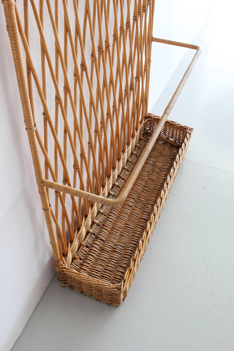 French Wicker Hall Tree at 1stDibs