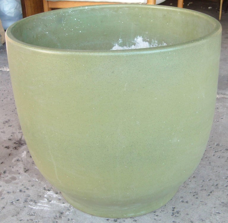 Gainey Large Planter, Ceramic/Pottery, Marked, Olive Green at 1stDibs