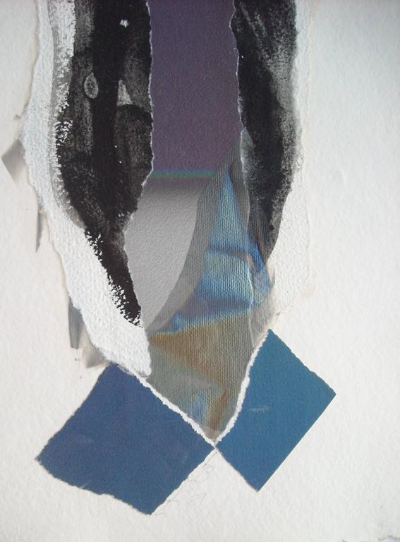 Larry Bell Collage, Painting, Fraction Series, Signed, Framed, Label at ...