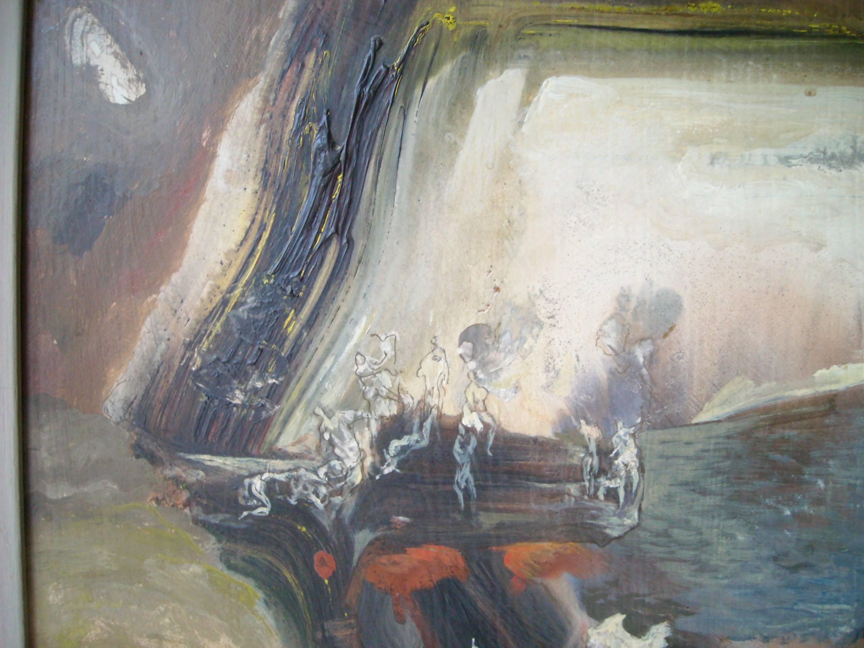 Kenneth Callahan Large, Tempera, Masonite Painting, Dated and Signed at ...