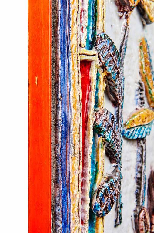 Massive Ceramic Bas-Relief by Ugo Lucerni at 1stDibs