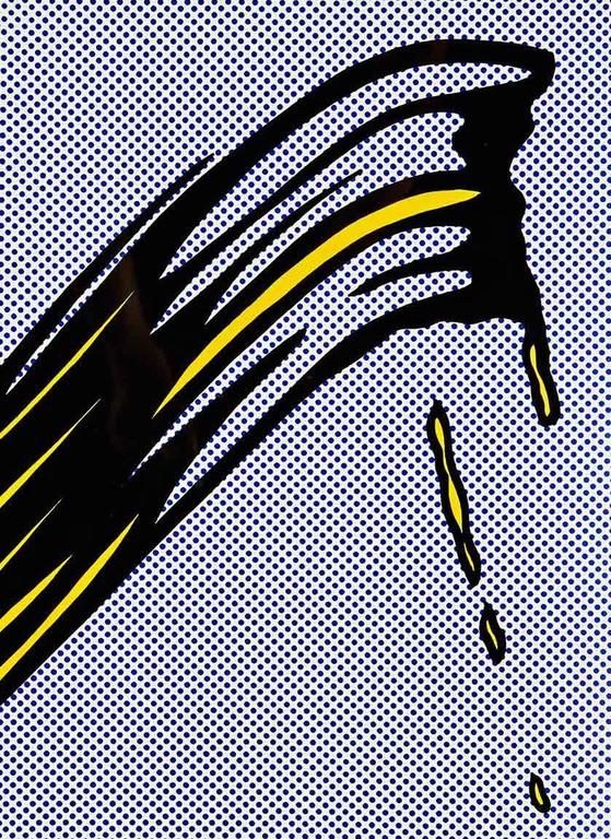 "Brushstroke" Poster by Roy Lichtenstein at 1stDibs