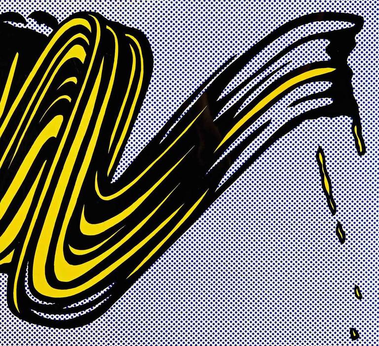 "Brushstroke" Poster by Roy Lichtenstein at 1stDibs