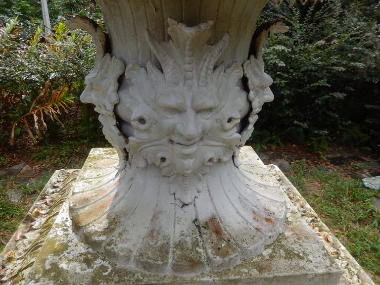 Monumental 19th Century Cast Iron Garden Urn at 1stDibs