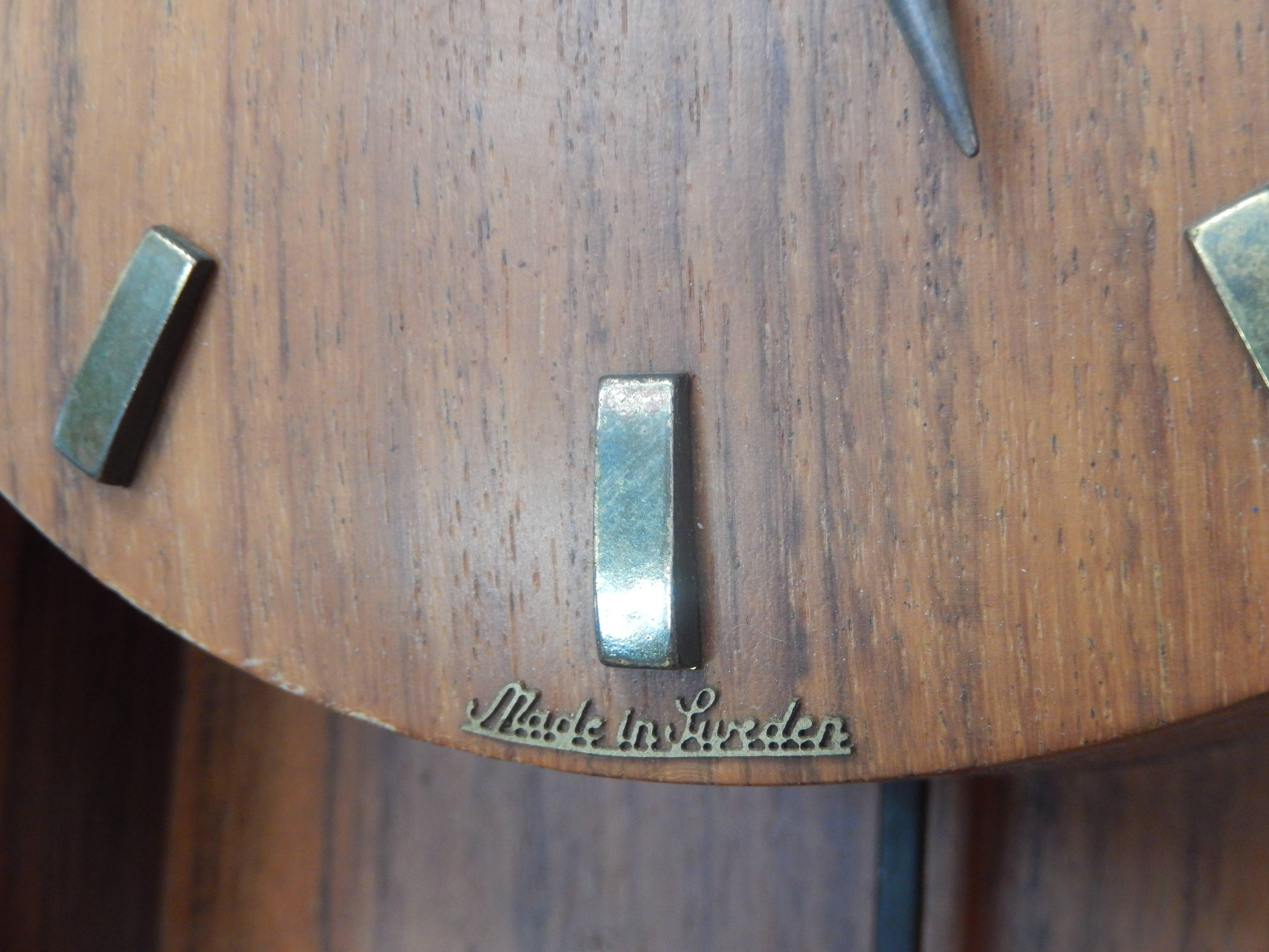 Westerstrand Swedish Wall Clock For Sale at 1stDibs