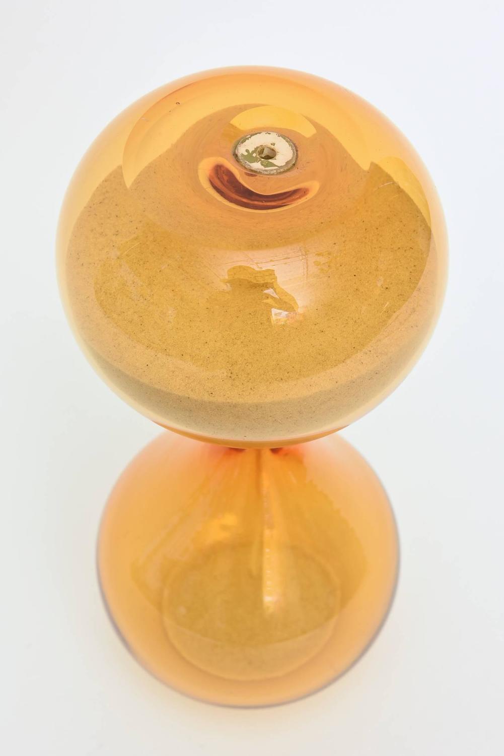 Italian Murano Vintage Venini Sculptural Hourglass at 1stdibs