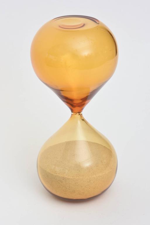 Italian Murano Vintage Venini Sculptural Hourglass at 1stDibs