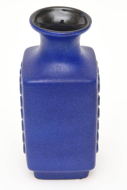 Ceramic Glazed Cobalt Blue Vase or Vessel Mid-Century Modern For Sale ...