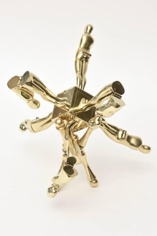 Ernest Trova Falling Man Brass Sculpture One of a Kind Vintage at ...