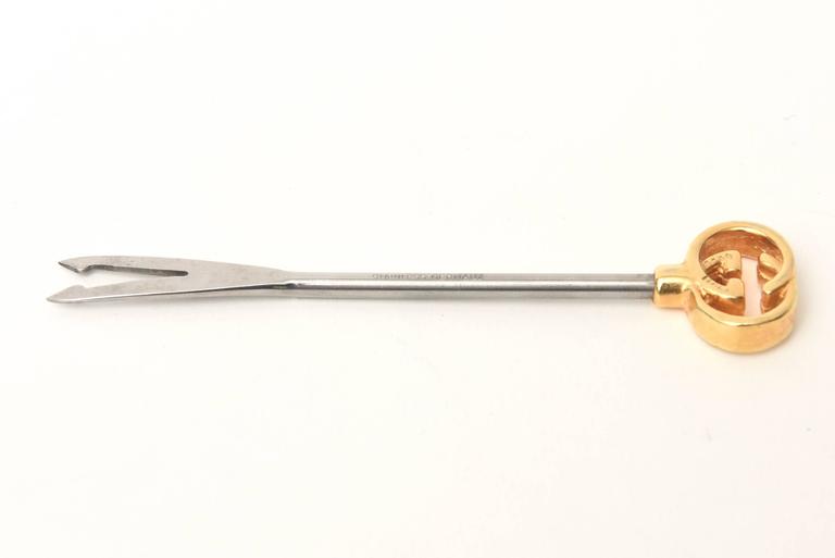 Italian Gucci Small Olive Pick Barware at 1stDibs