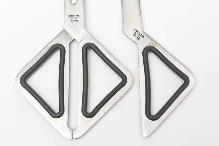 Modernist Vintage Stainless Steel Scissors and Letter Opener at 1stDibs