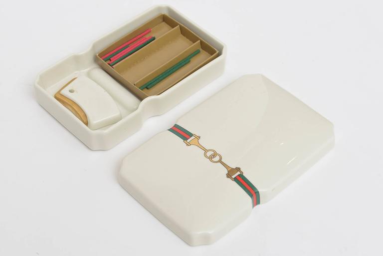 Vintage Porcelain Gucci Incense Two-Part Box at 1stDibs