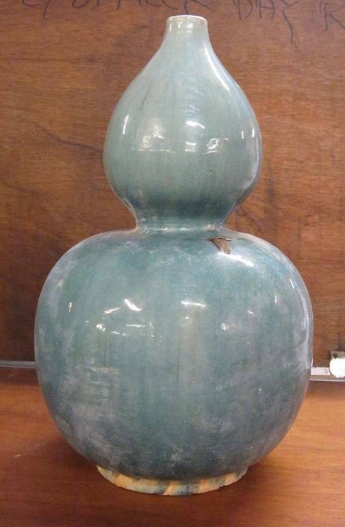 Extra Large Washed Turquoise Vases, China, Contemporary at 1stDibs