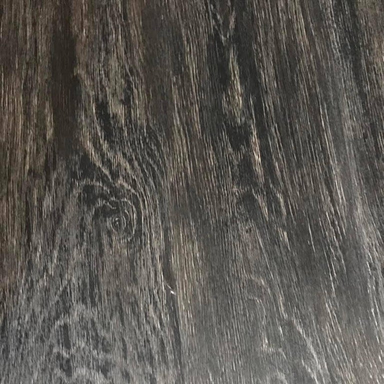 Contemporary Black Oak Ceruse Dining Table, Trestle Leg at 1stdibs