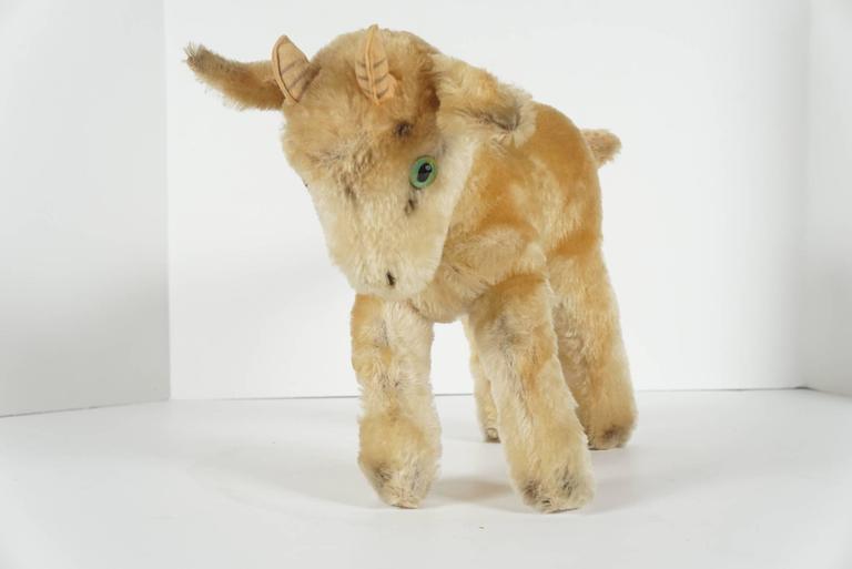 Steiff Blonde Mohair Ziege Goat from the Estate of Bunny Mellon at 1stDibs