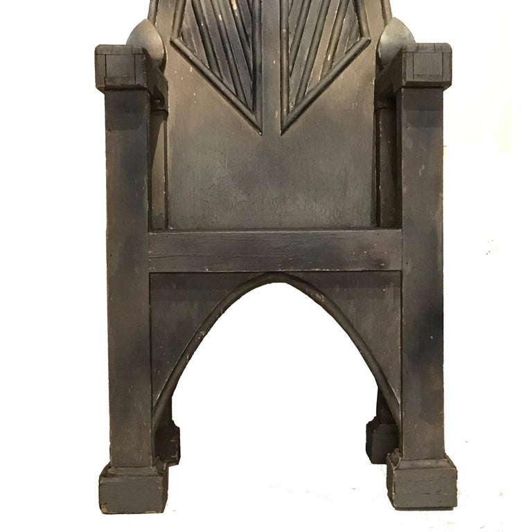 American Primitive Throne Chair at 1stDibs