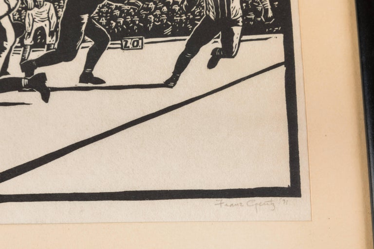 1931 Franz Geritz Wood Block at 1stDibs