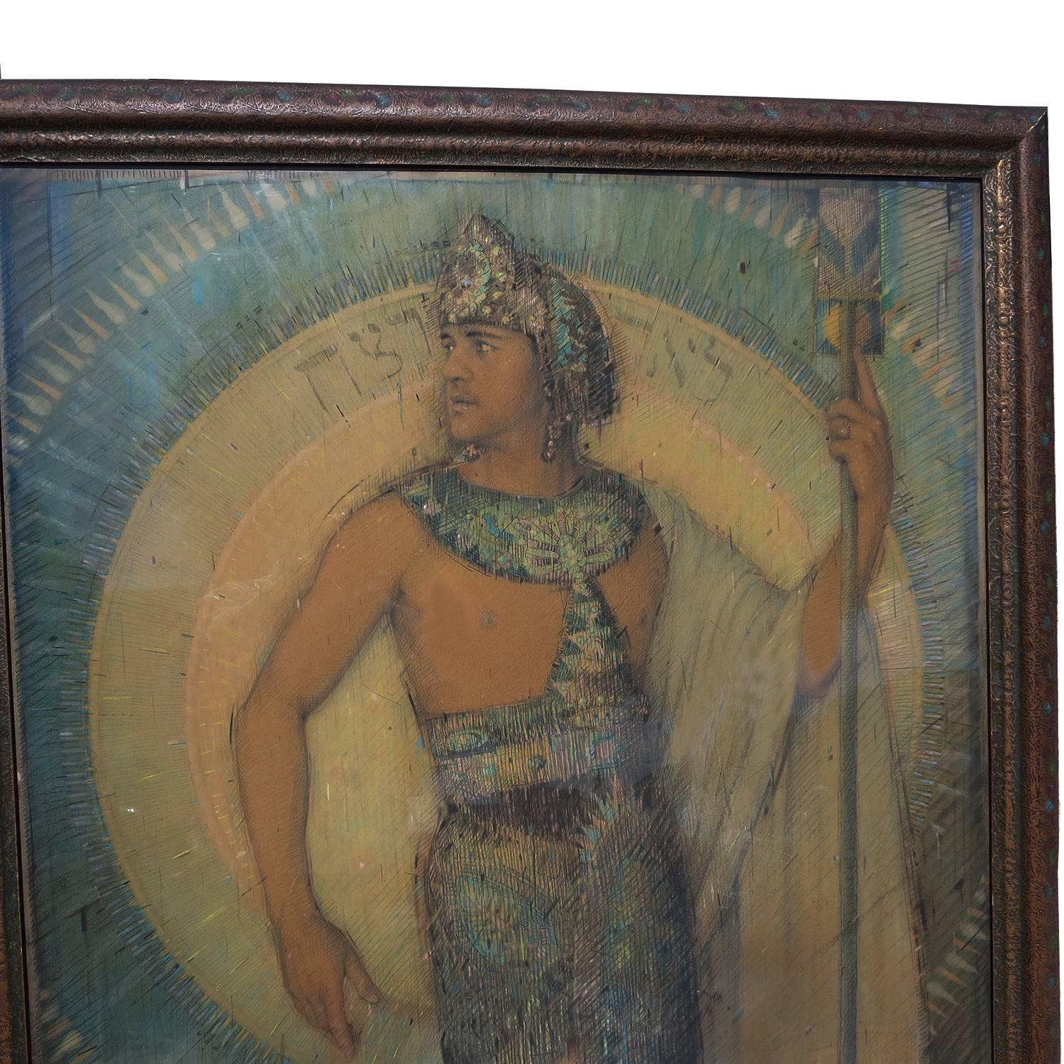 1921 Painting of Dancer Ted Shawn by Max Wieczorek at 1stDibs